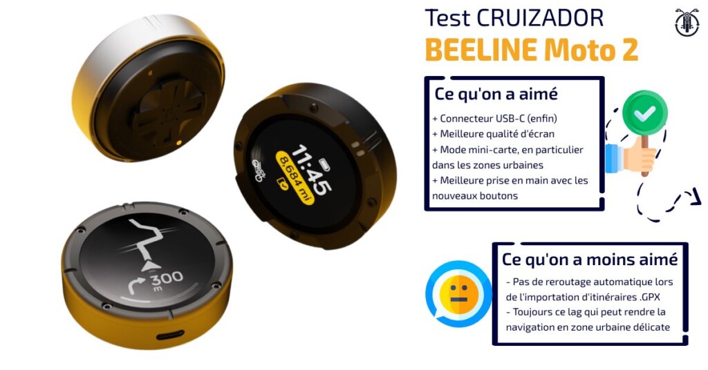 Cruizador - Test - GPS Beeline Moto 2, on prend le même et on recommence