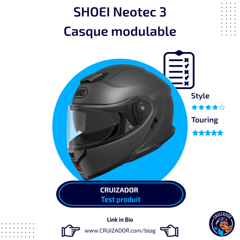 Test : 3000km avec le casque Shoei Neotec 3 - Cruizador Tests Produit